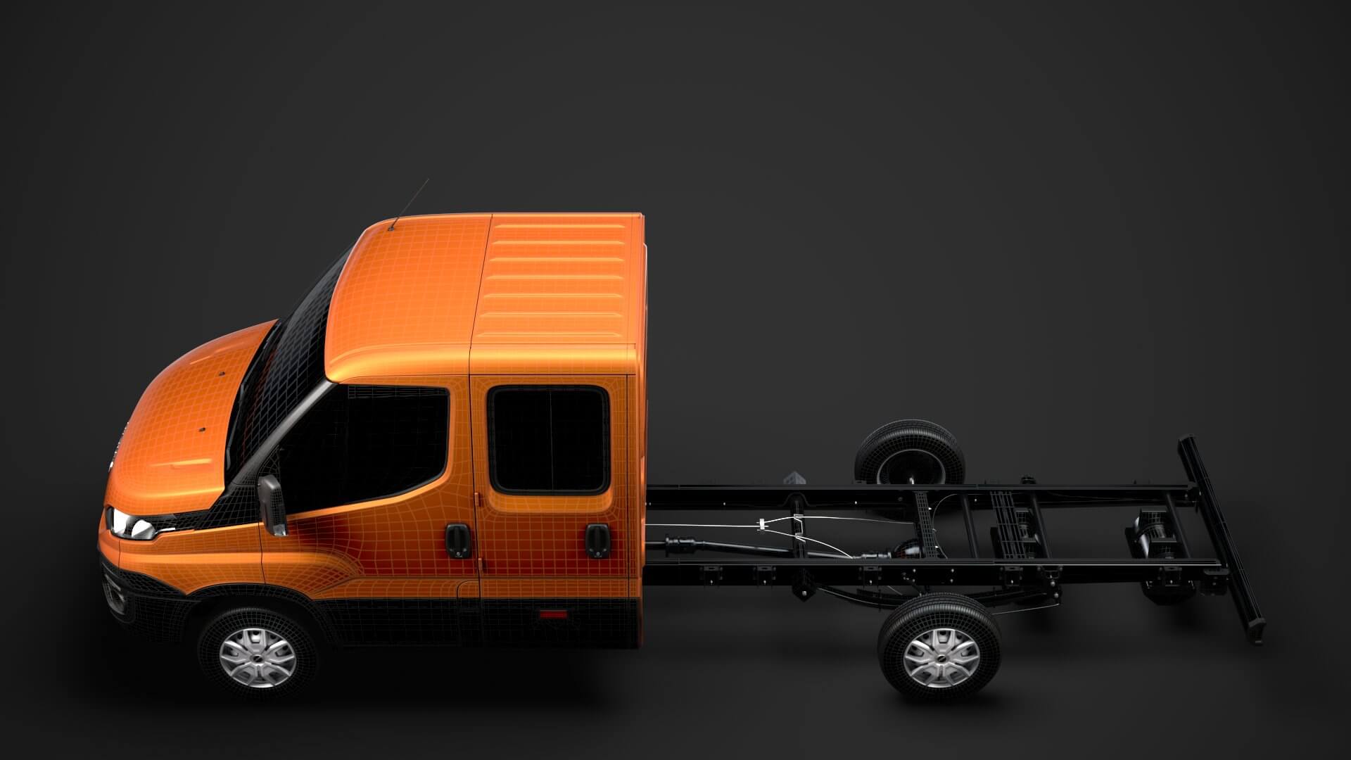 Iveco Daily Crew Cab L3 Chassis 2019 - 3D Model by Creator 3D