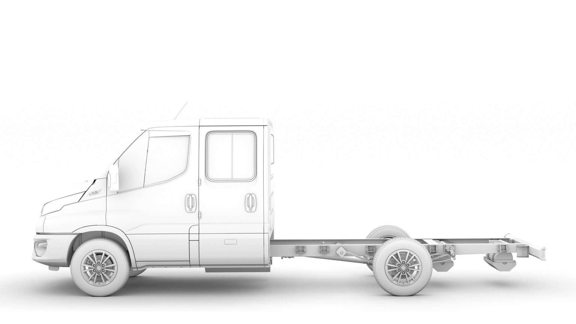 Iveco Daily Crew Cab L3 Chassis 2020 - 3D Model by Creator 3D