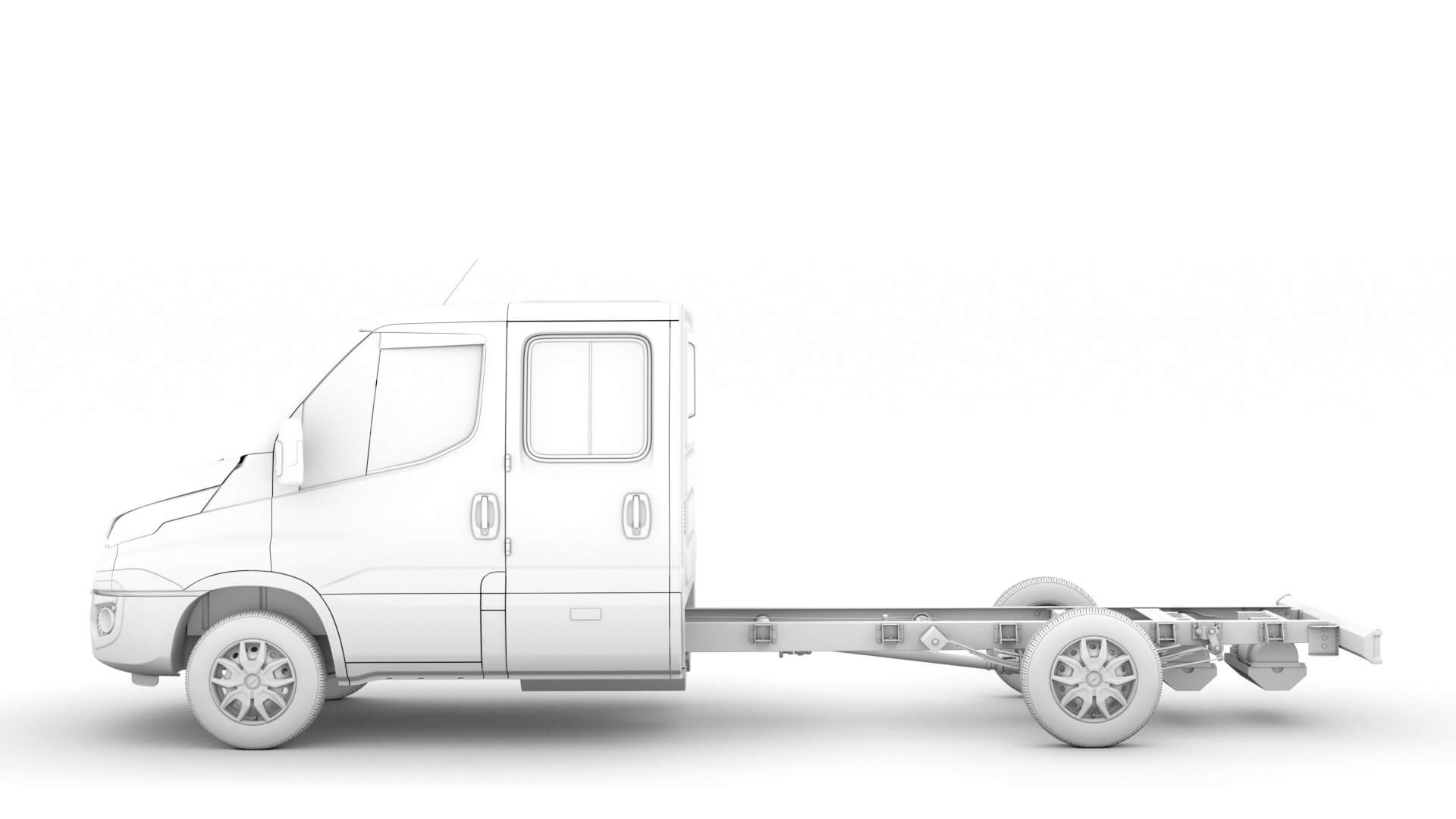 Iveco Daily Crew Cab L4 Chassis 2019 - 3D Model by Creator 3D