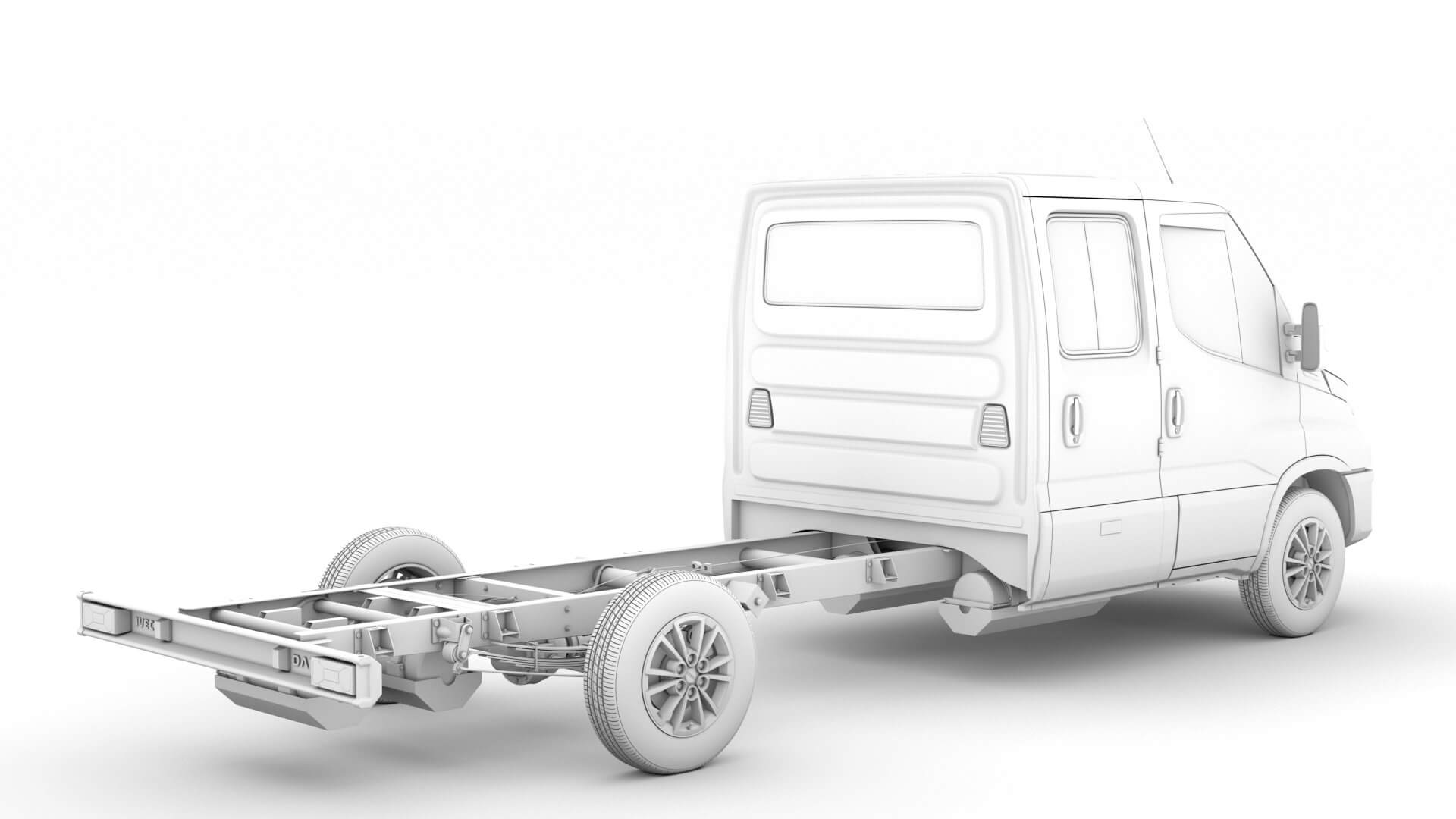 Iveco Daily Crew Cab L4 Chassis 2020 - 3D Model by Creator 3D