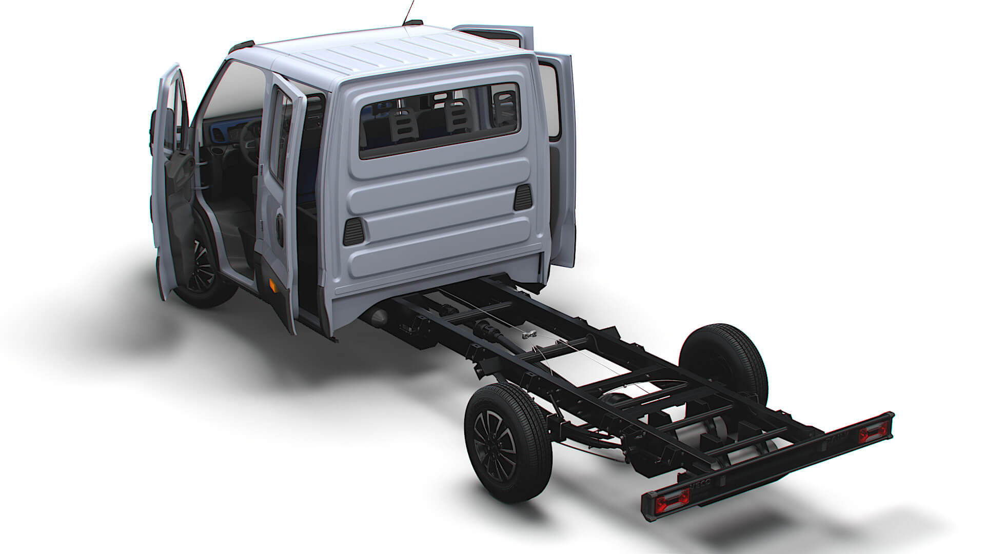 Iveco Daily Crew Cab L4 Chassis 2023 - 3D Model by Creator 3D