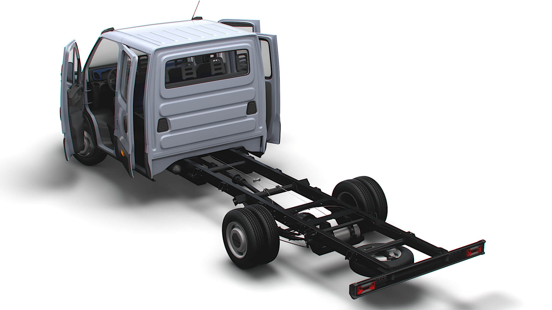 Iveco Daily Crew Cab L5 Chassis 2023 - 3D Model by Creator 3D