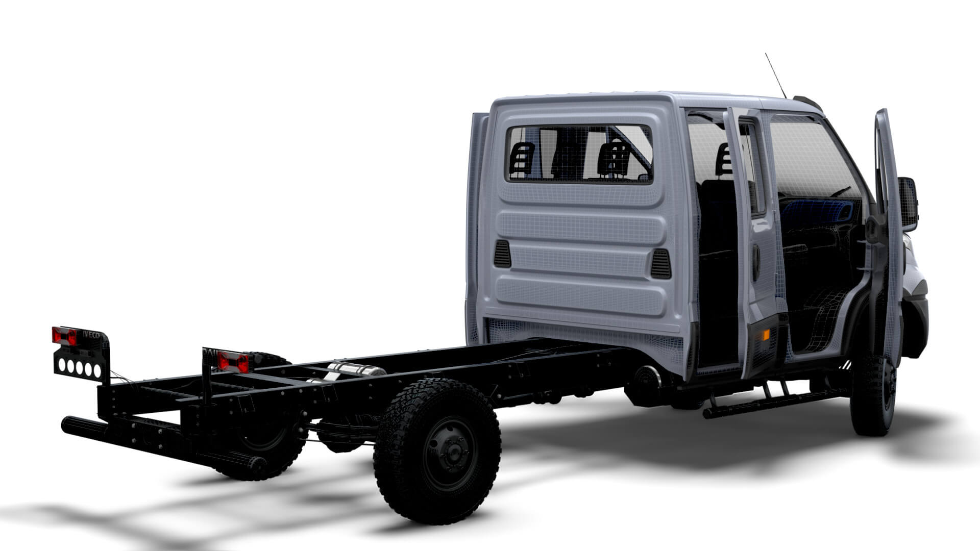 Iveco Daily Doka 4x4 HQ Interior 2017 - 3D Model by Creator 3D