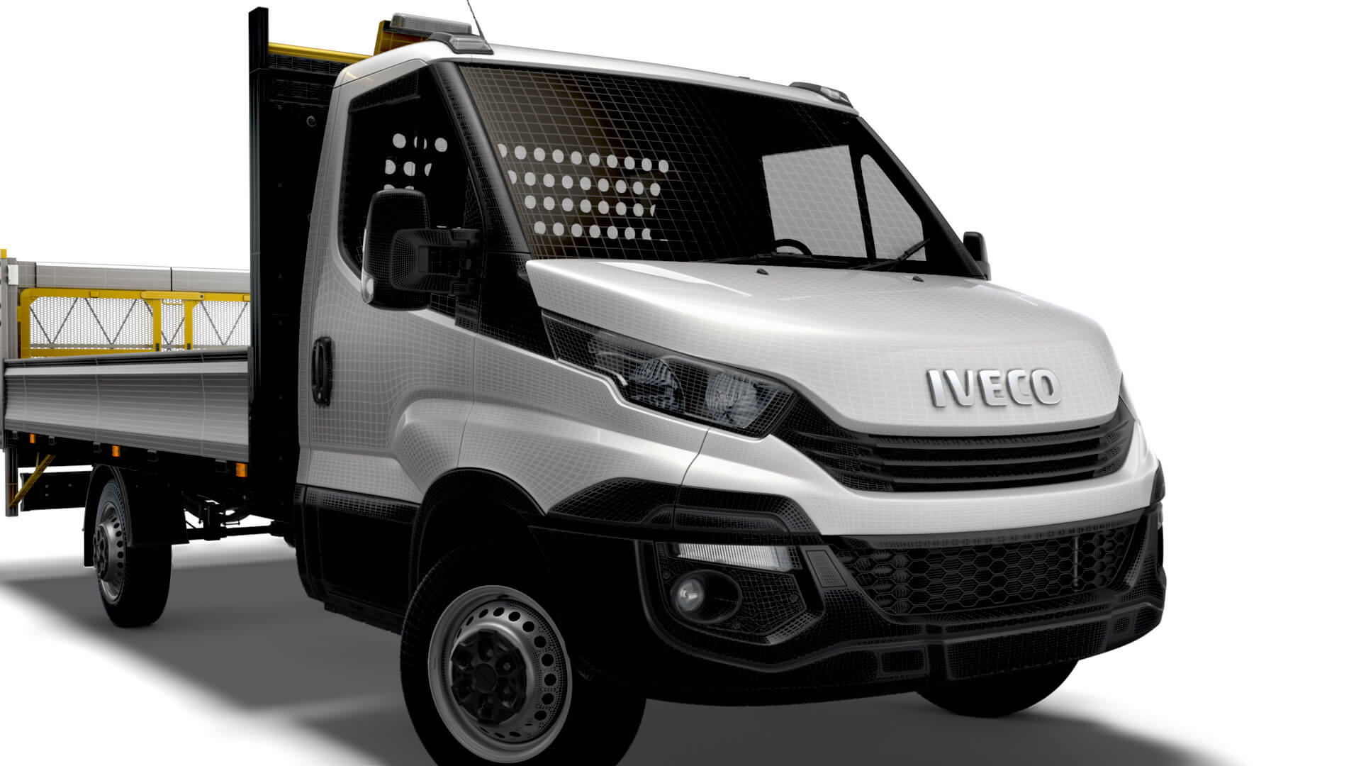 Iveco Daily Dropside Tail Lift 2018 - 3D Model by Creator 3D