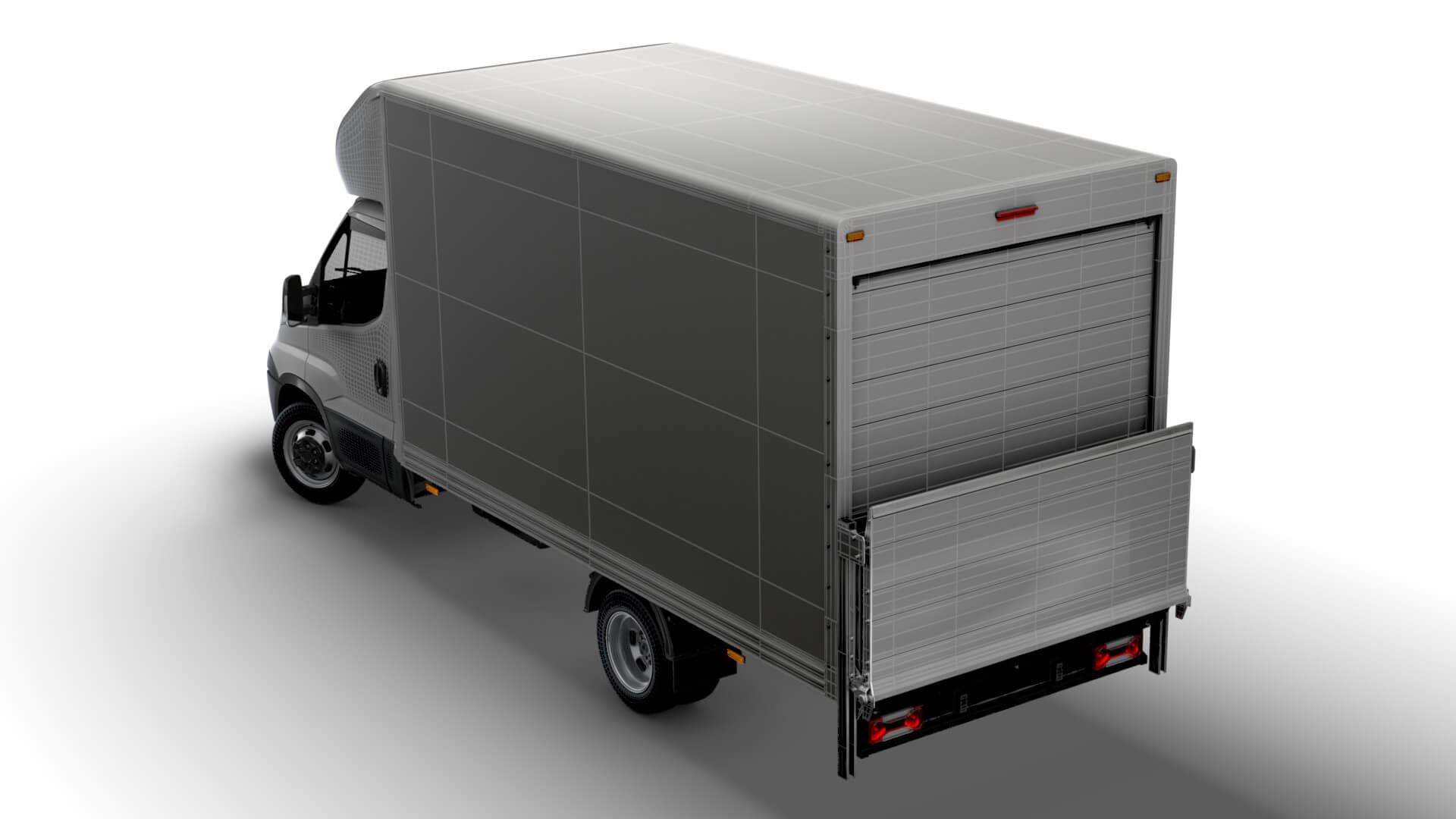 Iveco Daily Luton Box Tail Lift 2014 - 3D Model by Creator 3D