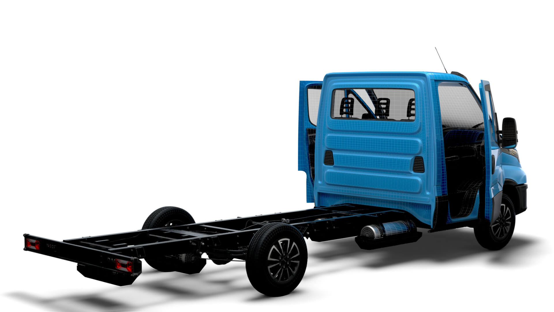 Iveco Daily Single Cab HQ Interior L3 Chassis 2023 - 3D Model by Creator 3D