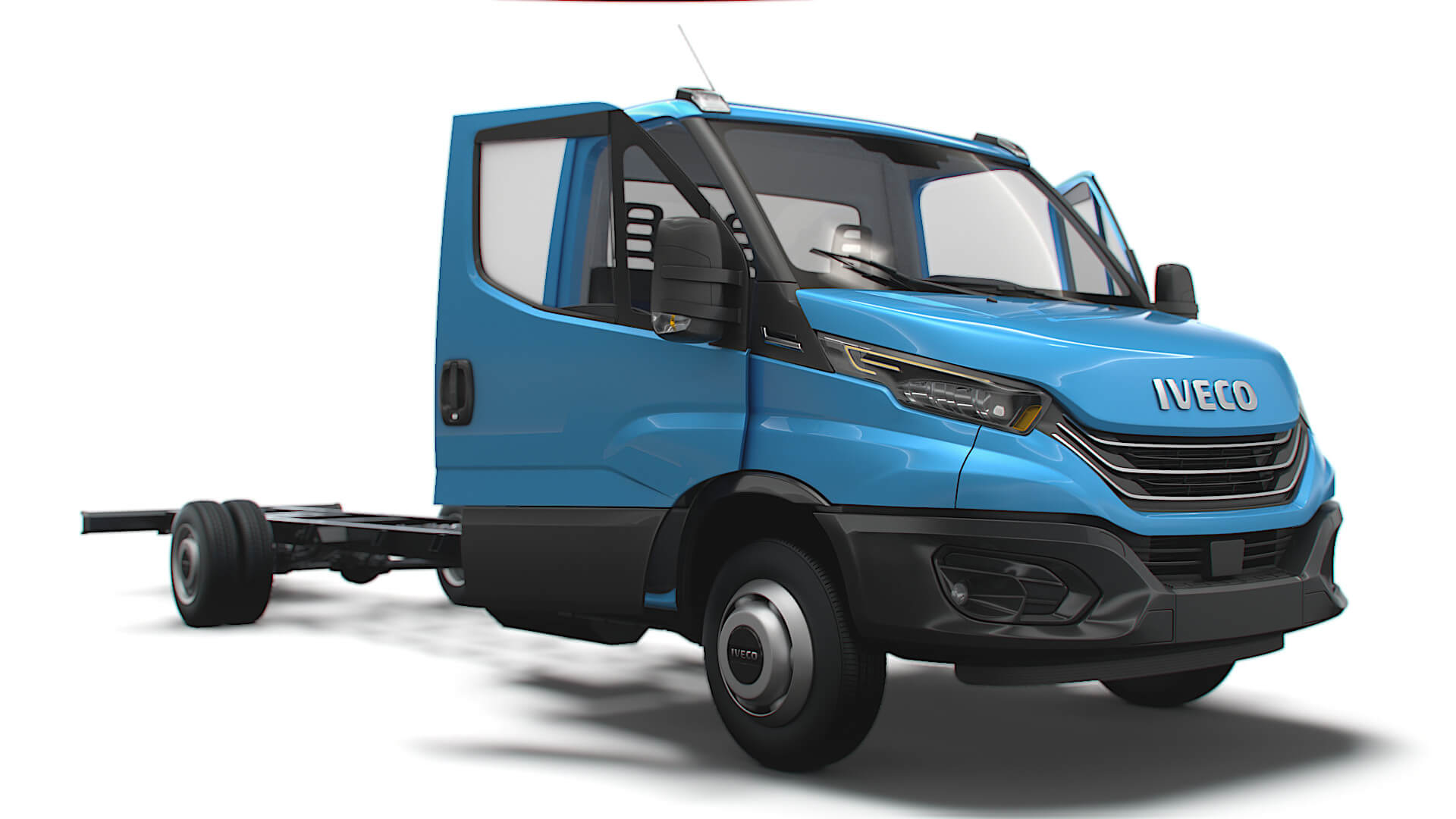 Iveco Daily Single Cab HQ Interior L7 Chassis 2023 - 3D Model by Creator 3D