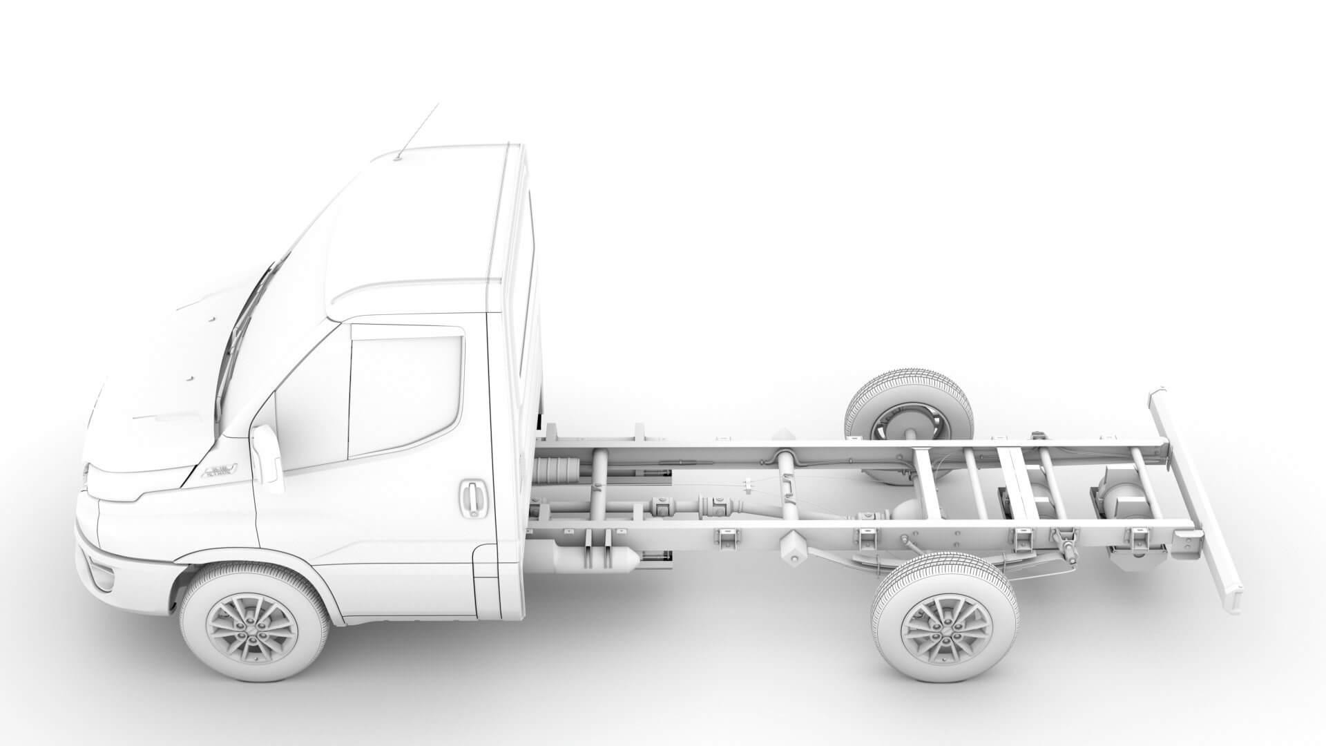 Iveco Daily Single Cab L2 Chassis 2020 - 3D Model by Creator 3D