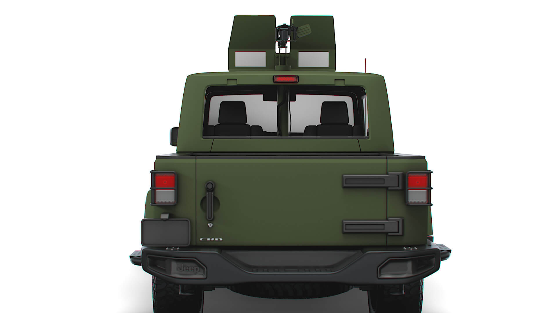 Jeep Gladiator 75th Machine Gun - 3D Model by Creator 3D