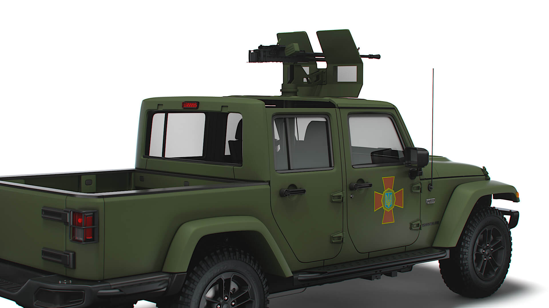 Jeep Gladiator 75th Machine Gun - 3D Model by Creator 3D