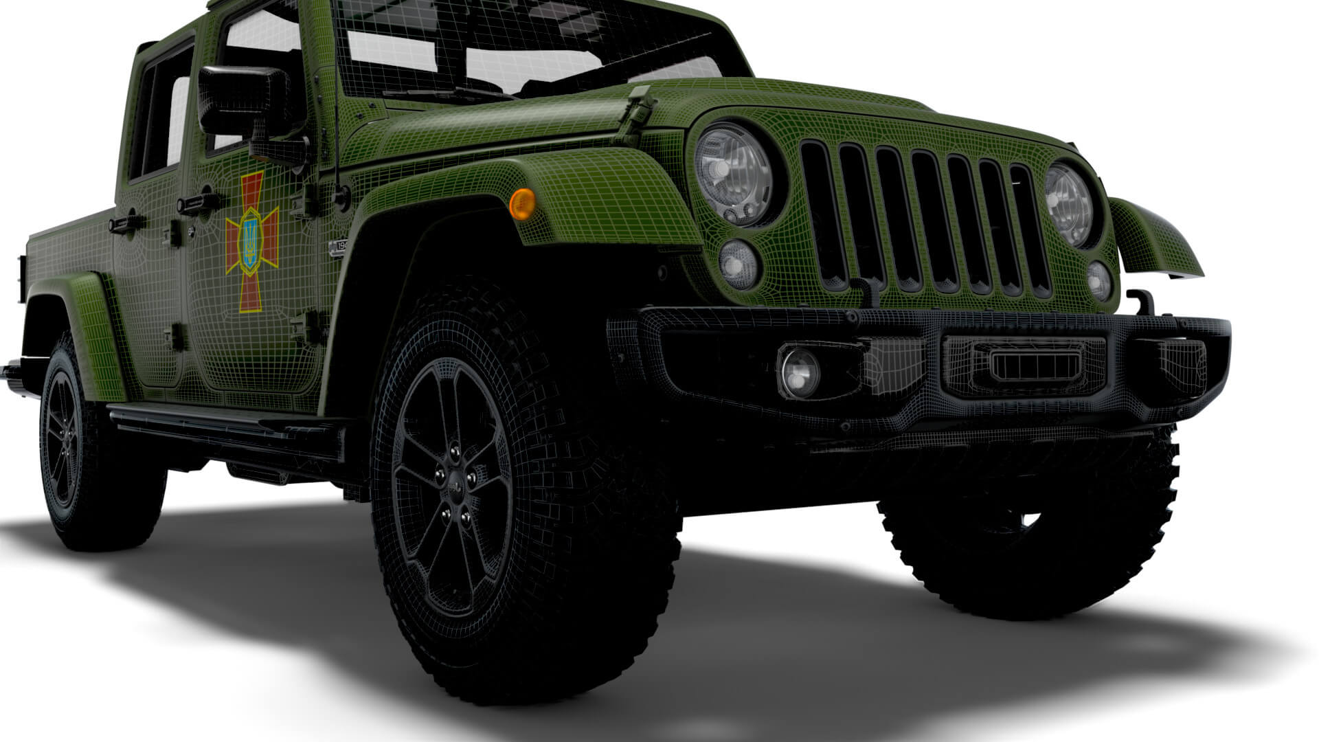 Jeep Gladiator 75th Machine Gun - 3D Model by Creator 3D