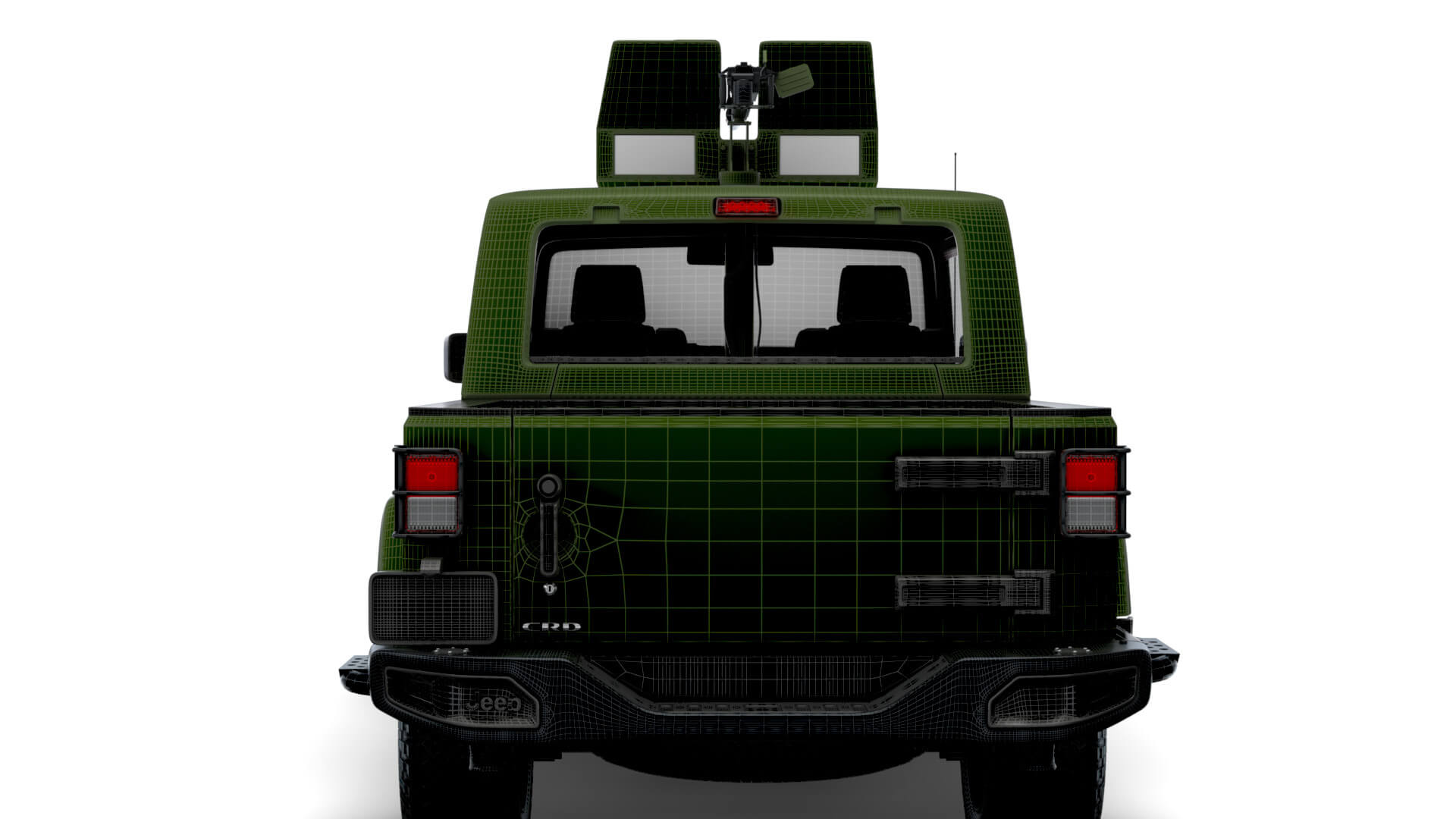 Jeep Gladiator 75th Machine Gun - 3D Model by Creator 3D