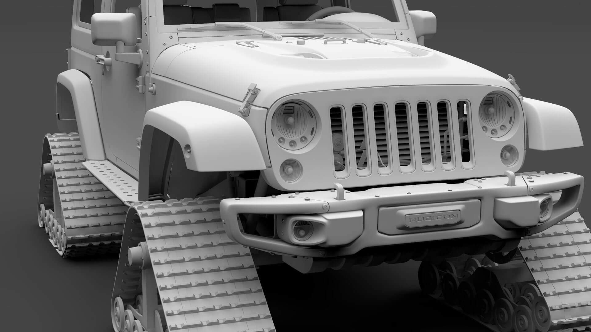 Jeep Wrangler Crawler Rubicon Recon JK 2017 - 3D Model by Creator 3D