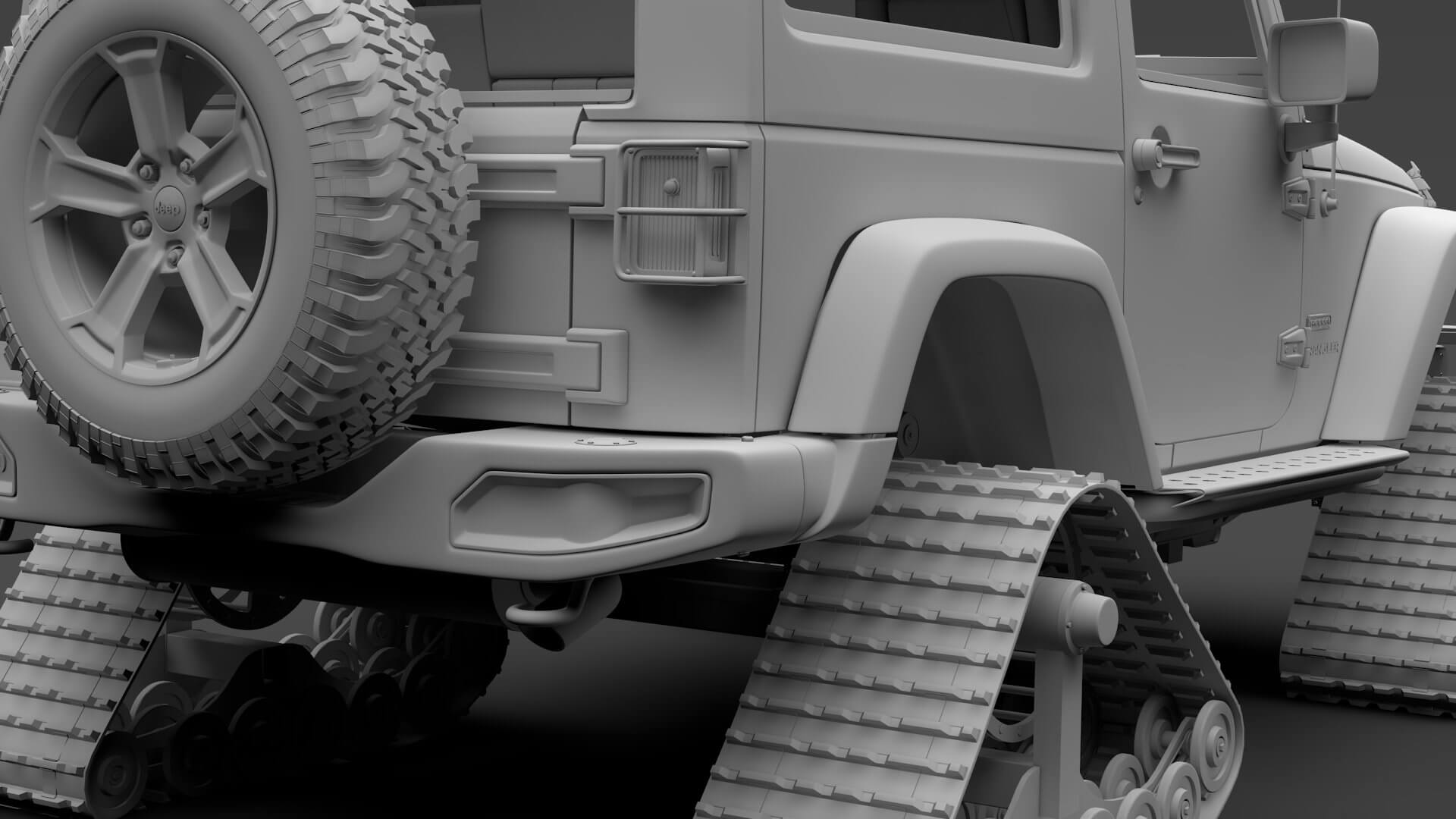 Jeep Wrangler Crawler Rubicon Recon JK 2017 - 3D Model by Creator 3D