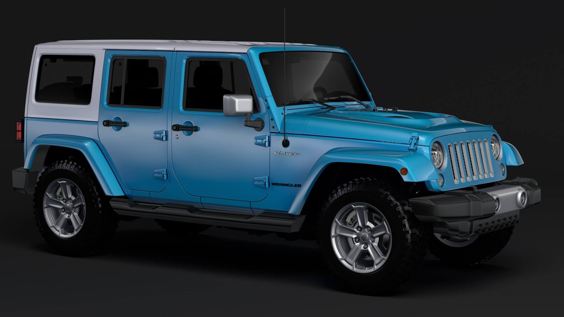 Jeep Wrangler Unlimited Chief JK 2017 - 3D Model by Creator 3D