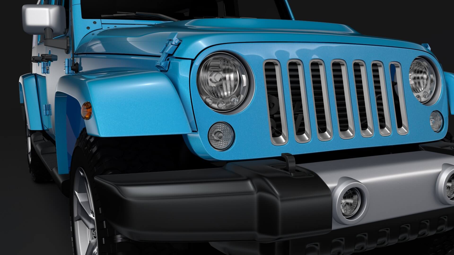 Jeep Wrangler Unlimited Chief JK 2017 - 3D Model by Creator 3D