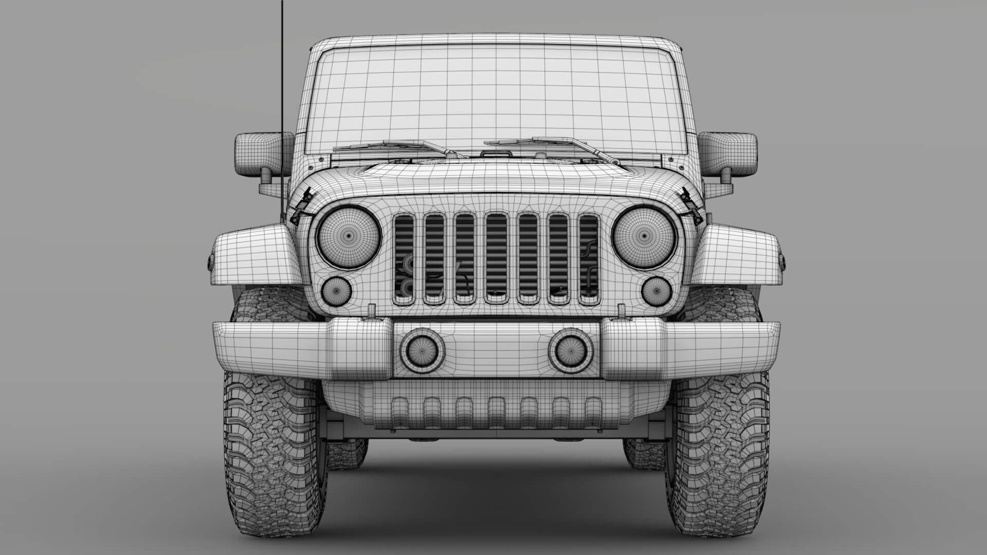 Jeep Wrangler Unlimited Chief JK 2017 - 3D Model by Creator 3D