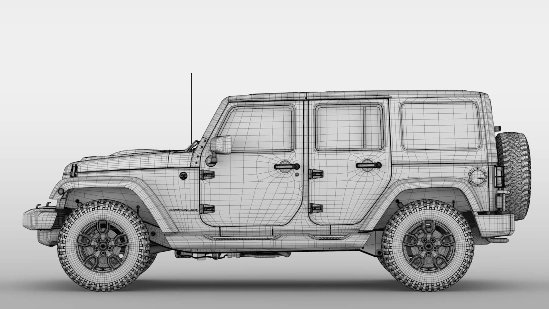 Jeep Wrangler Unlimited Drawing