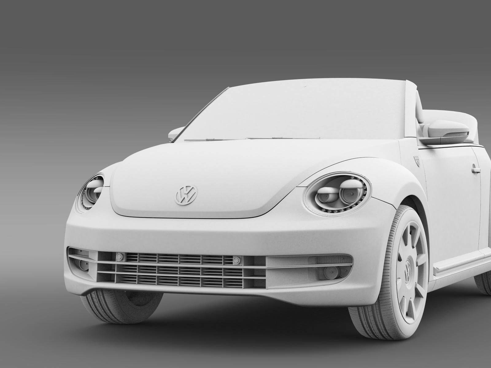 Karmann Beetle Cabrio 2014 - 3D Model by Creator 3D