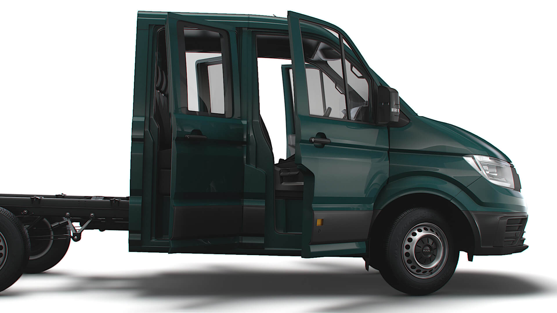 Man TGE Chassis DoubleCab L1 Hqinterior 2023 - 3D Model by Creator 3D