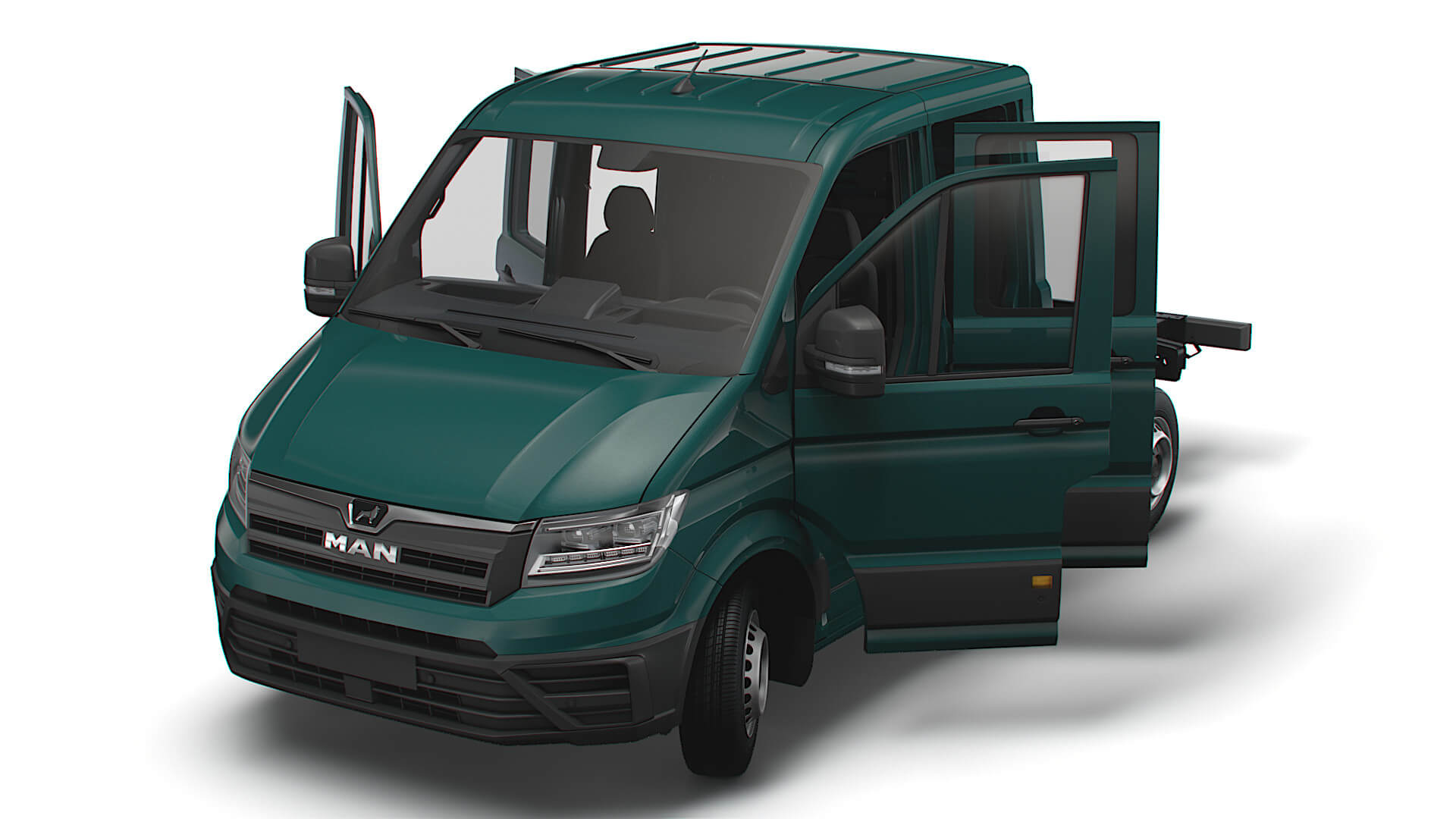Man TGE Chassis DoubleCab L1 Hqinterior 2023 - 3D Model by Creator 3D