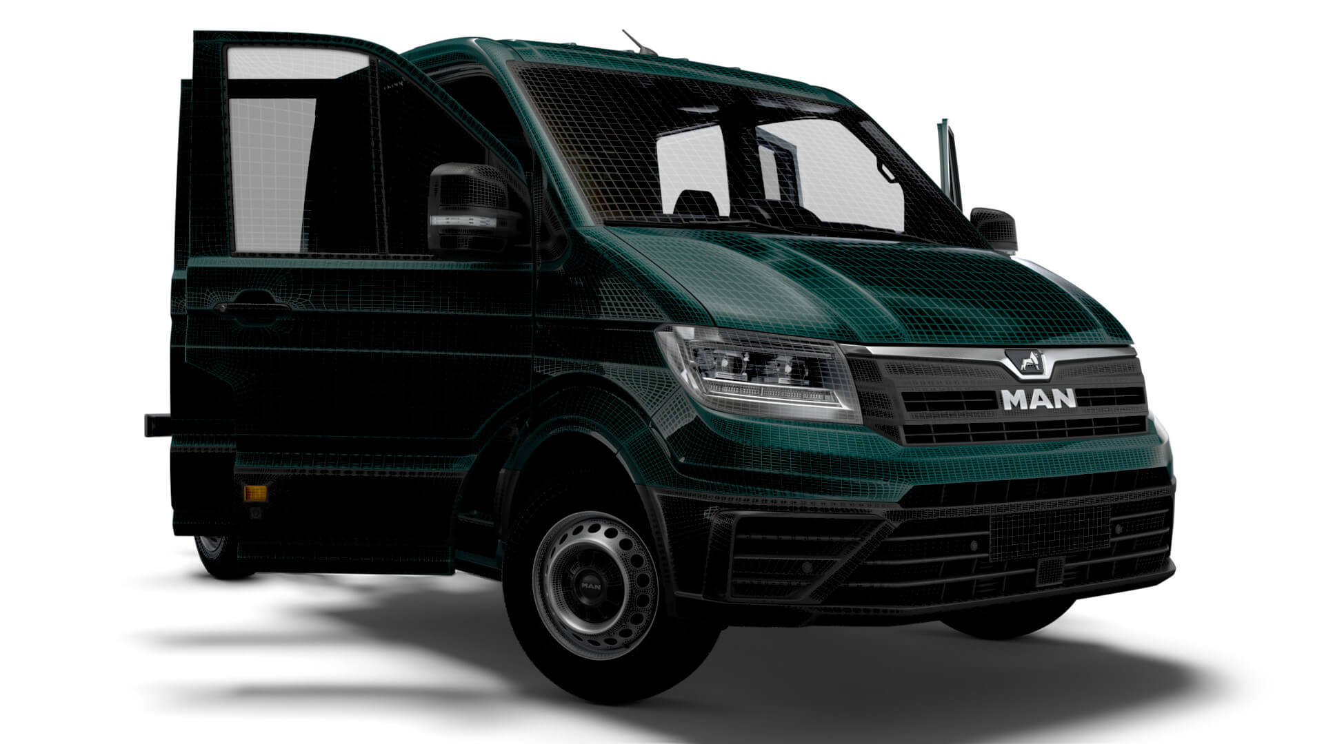 Man TGE Chassis DoubleCab L1 Hqinterior 2023 - 3D Model by Creator 3D