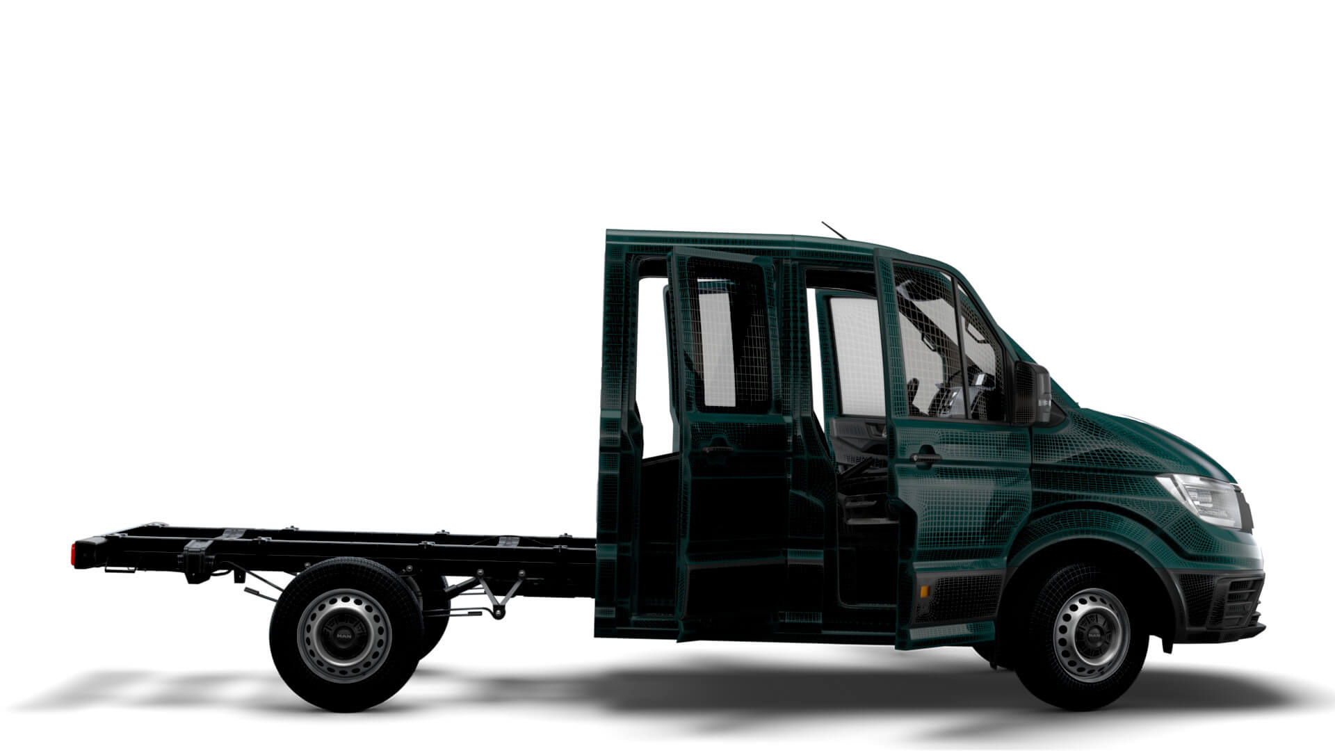 Man TGE Chassis DoubleCab L1 Hqinterior 2023 - 3D Model by Creator 3D
