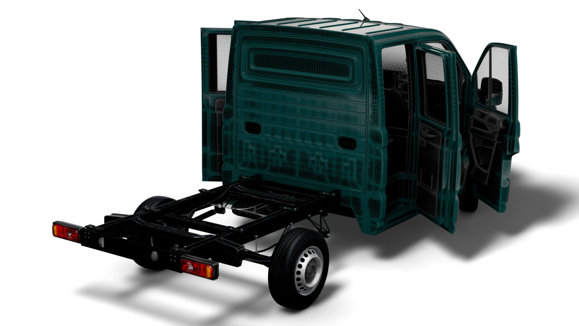 Man TGE Chassis DoubleCab L1 Hqinterior 2023 - 3D Model by Creator 3D
