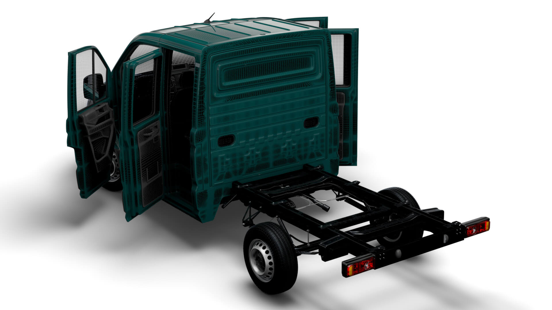 Man TGE Chassis DoubleCab L1 Hqinterior 2023 - 3D Model by Creator 3D