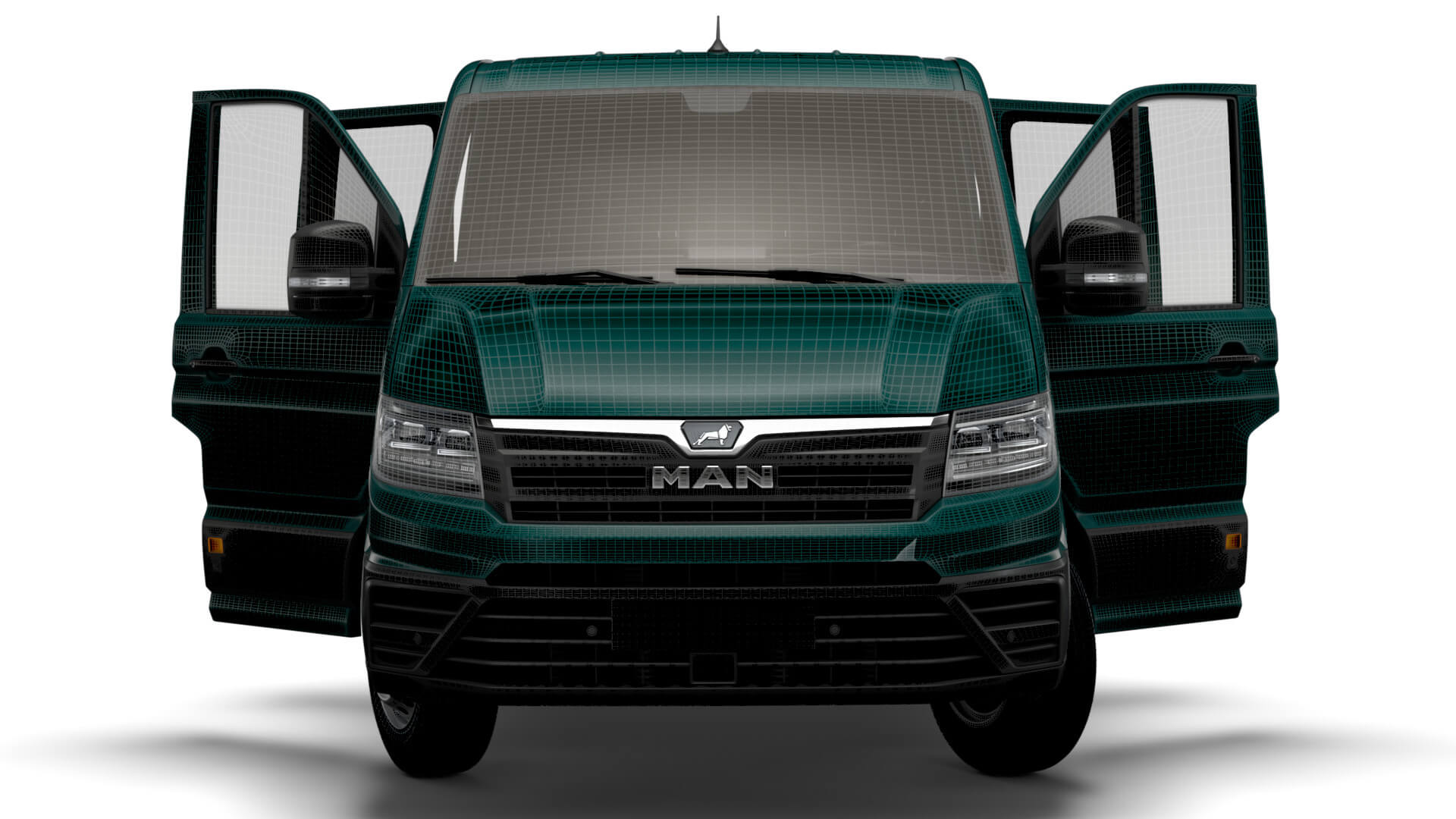 Man TGE Chassis DoubleCab L1 Hqinterior 2023 - 3D Model by Creator 3D