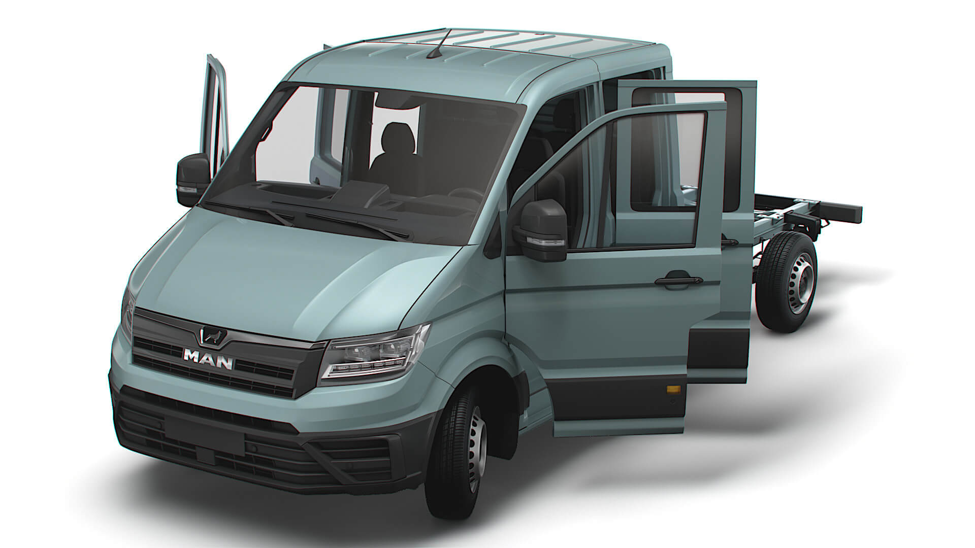 Man TGE Chassis DoubleCab L2 Hqinterior 2023 - 3D Model by Creator 3D