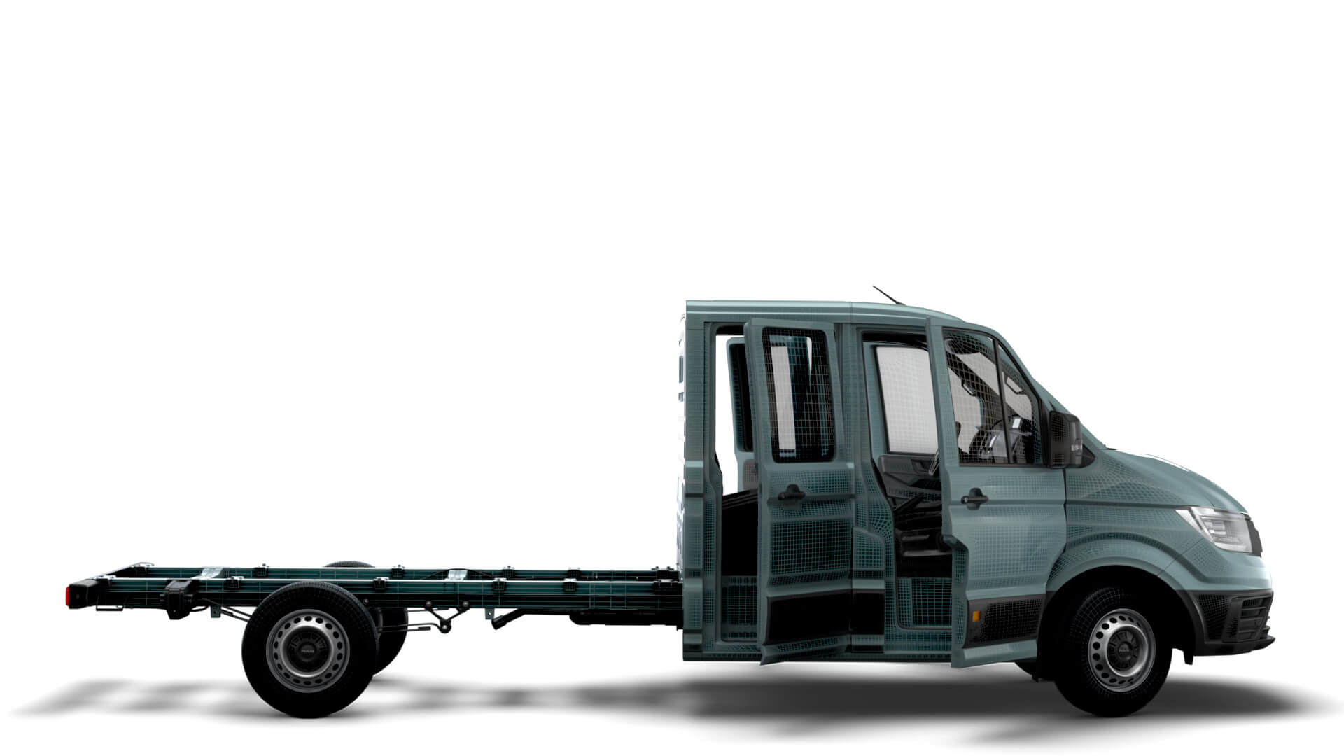 Man TGE Chassis DoubleCab L2 Hqinterior 2023 - 3D Model by Creator 3D