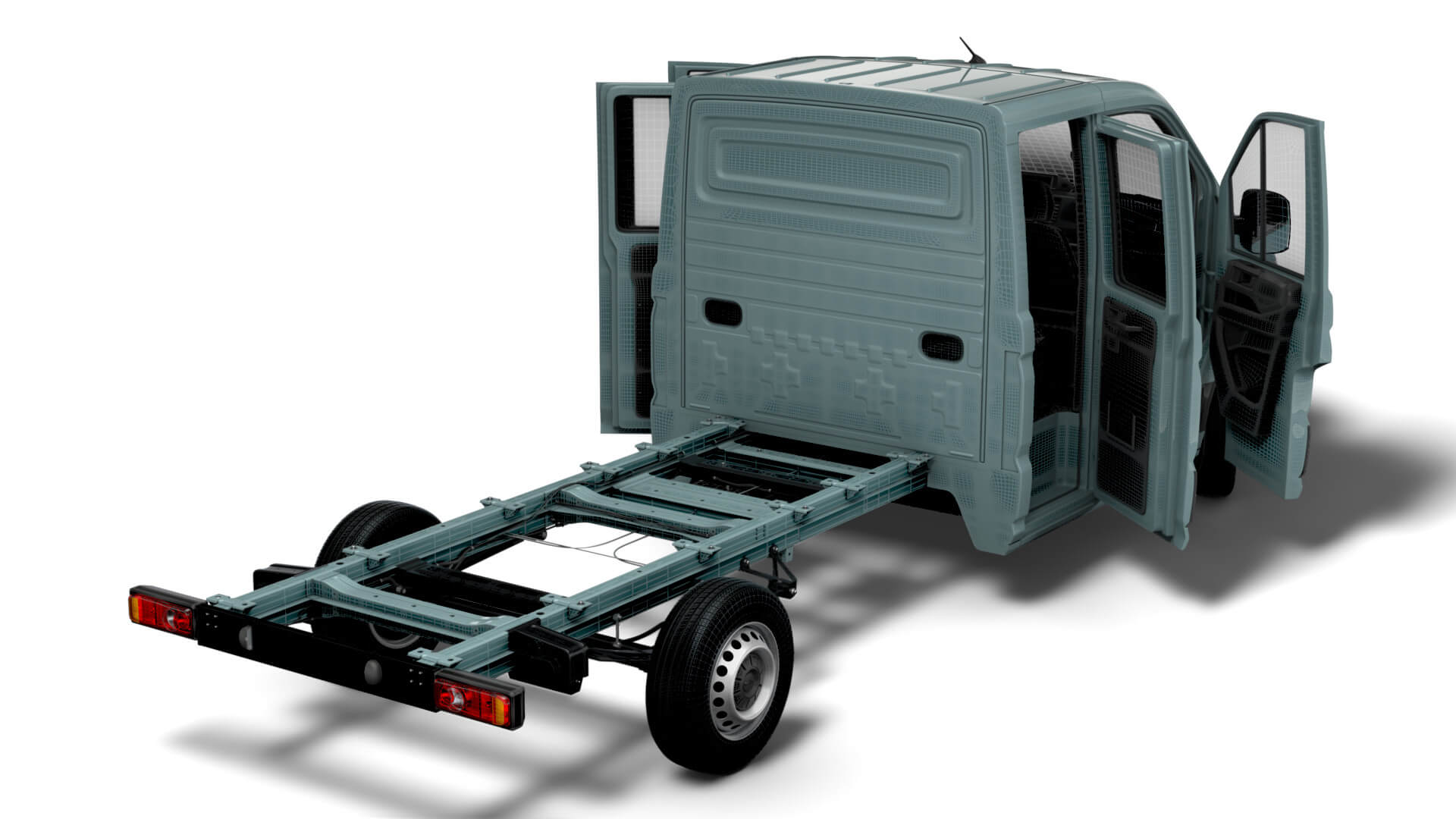 Man TGE Chassis DoubleCab L2 Hqinterior 2023 - 3D Model by Creator 3D