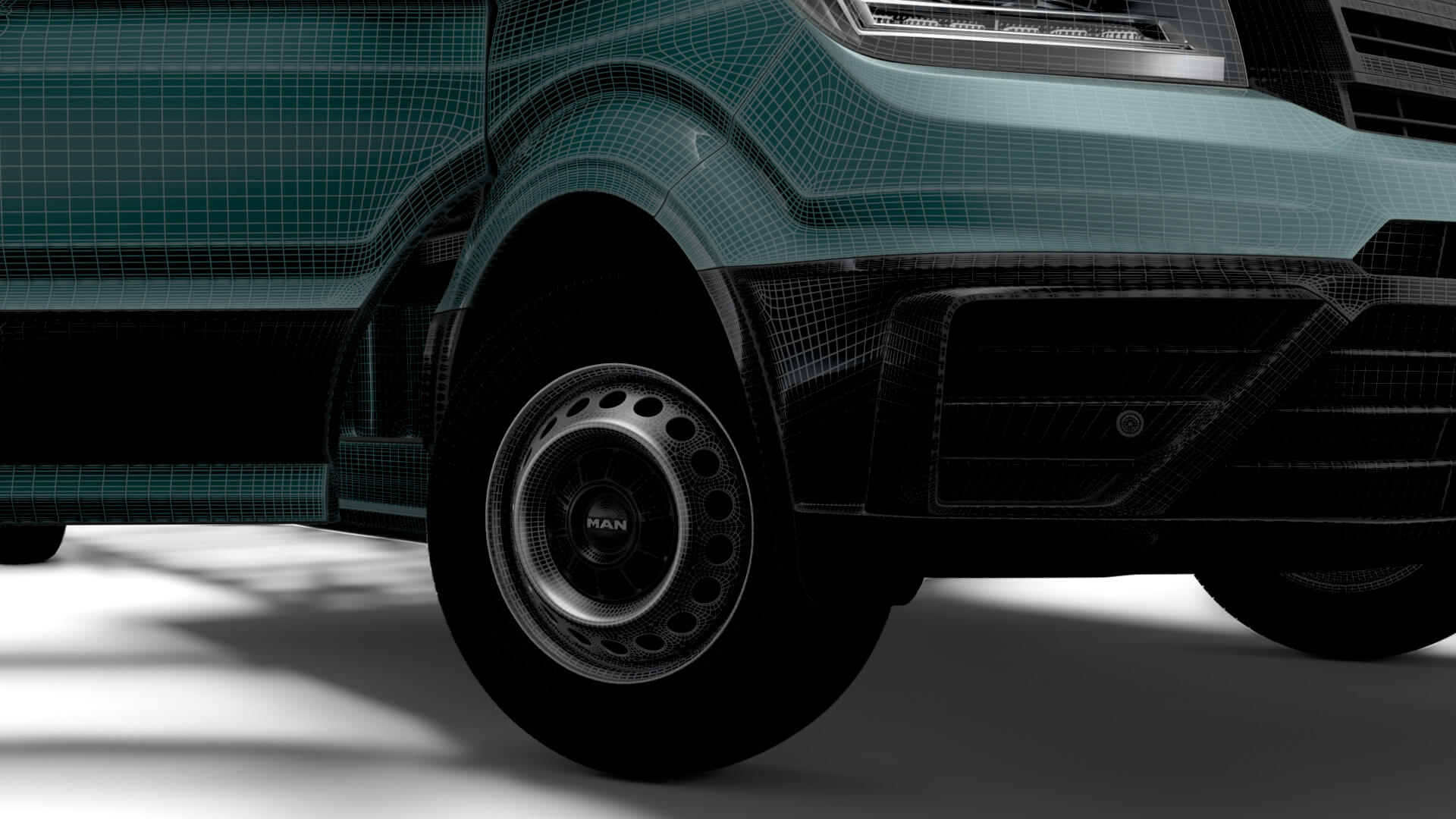 Man TGE Chassis DoubleCab L2 Hqinterior 2023 - 3D Model by Creator 3D