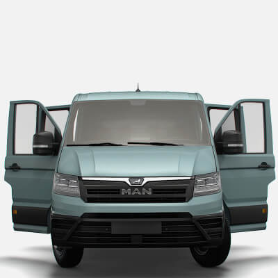 Man TGE Chassis DoubleCab L2 Hqinterior 2023 - 3D Model by Creator 3D