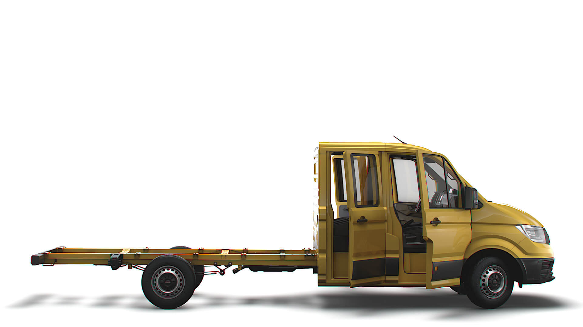 Man TGE Chassis DoubleCab L3 Hqinterior 2023 - 3D Model by Creator 3D