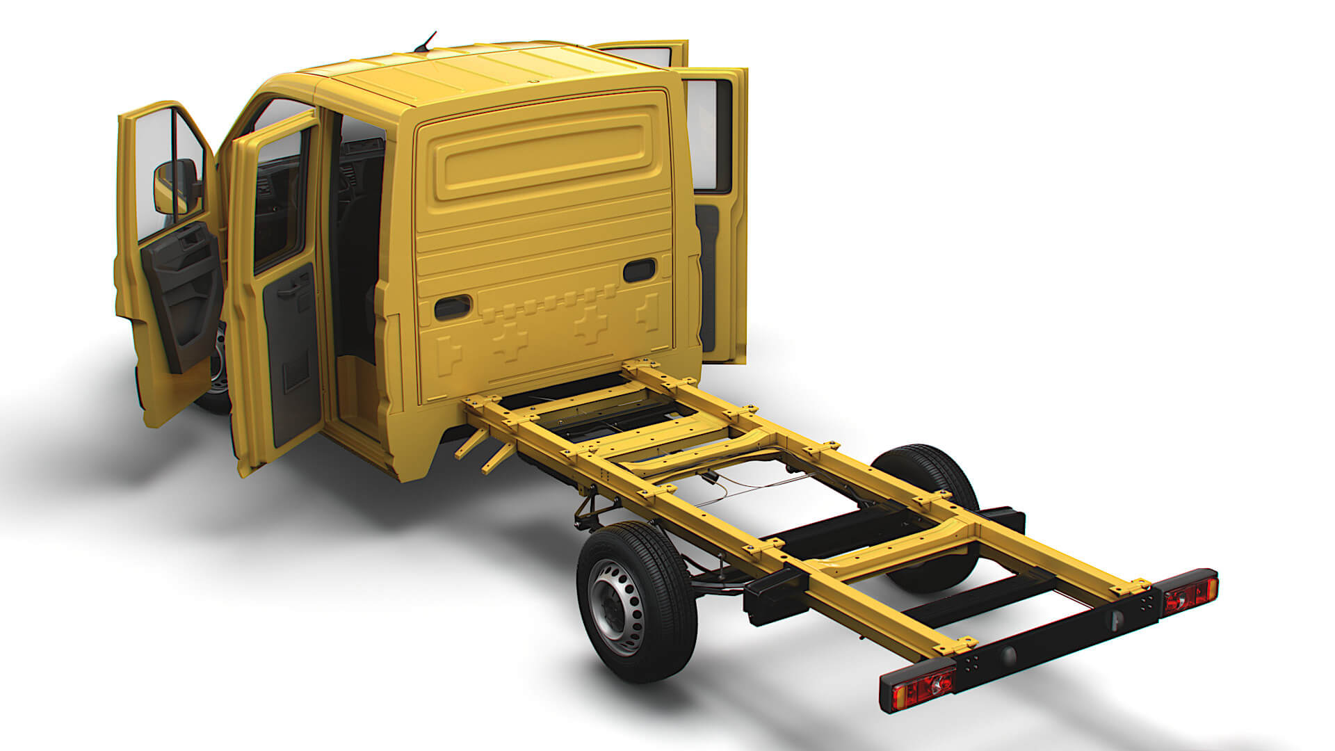 Man TGE Chassis DoubleCab L3 Hqinterior 2023 - 3D Model by Creator 3D
