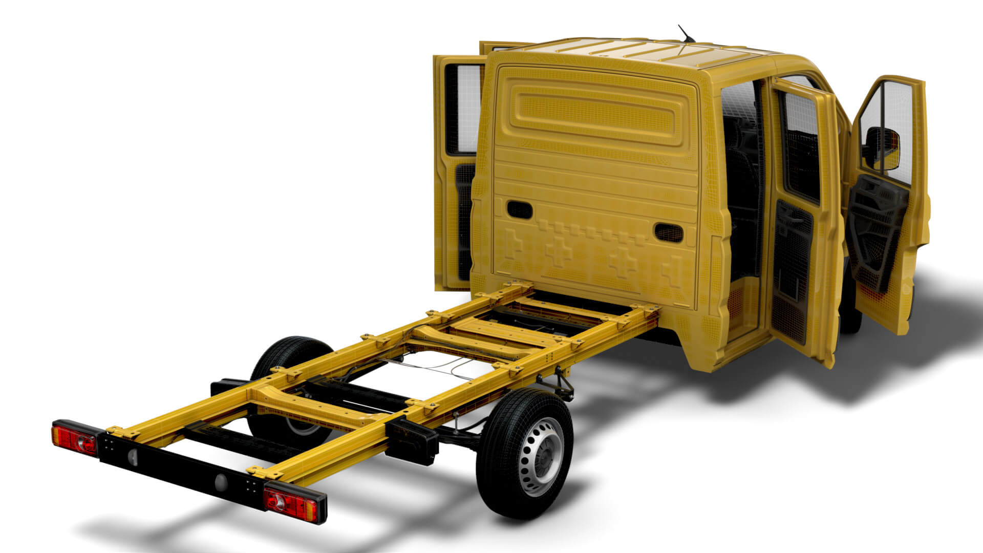 Man TGE Chassis DoubleCab L3 Hqinterior 2023 - 3D Model by Creator 3D