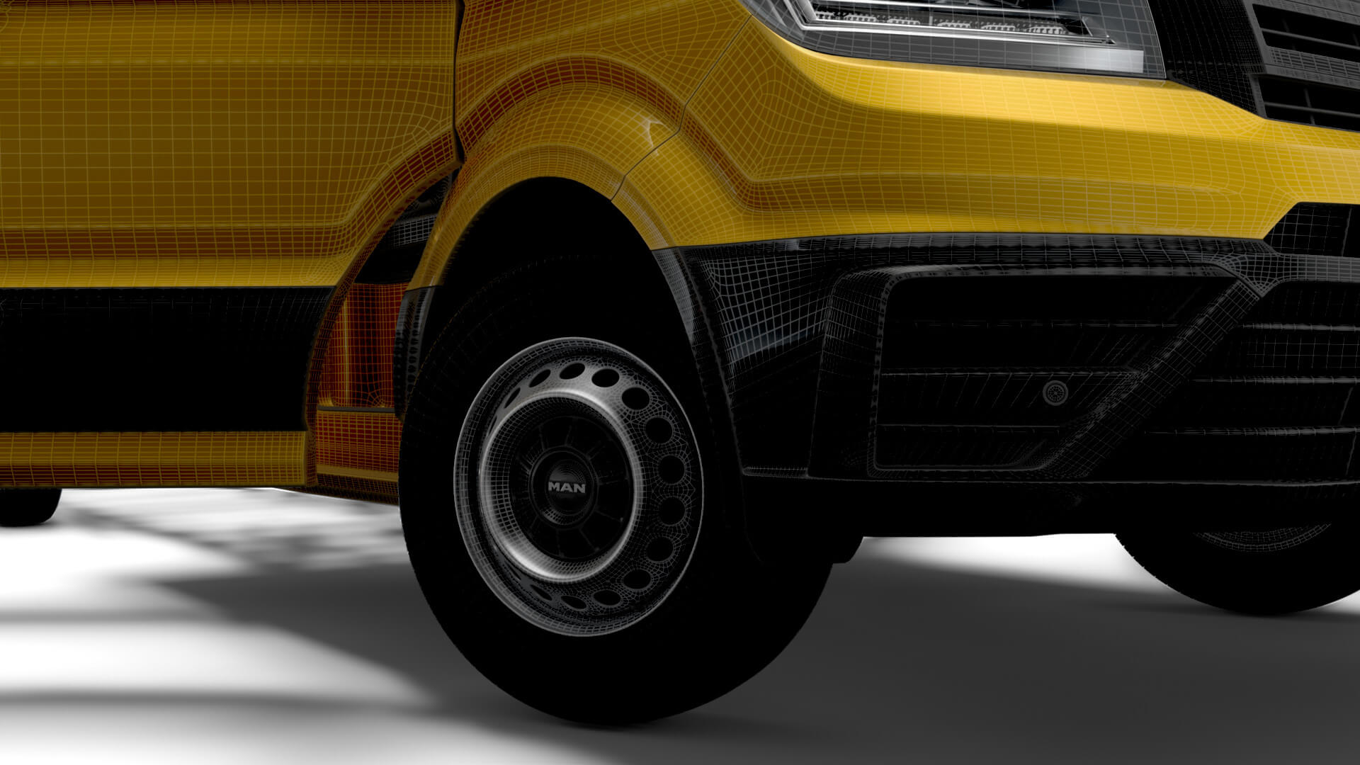 Man TGE Chassis DoubleCab L3 Hqinterior 2023 - 3D Model by Creator 3D