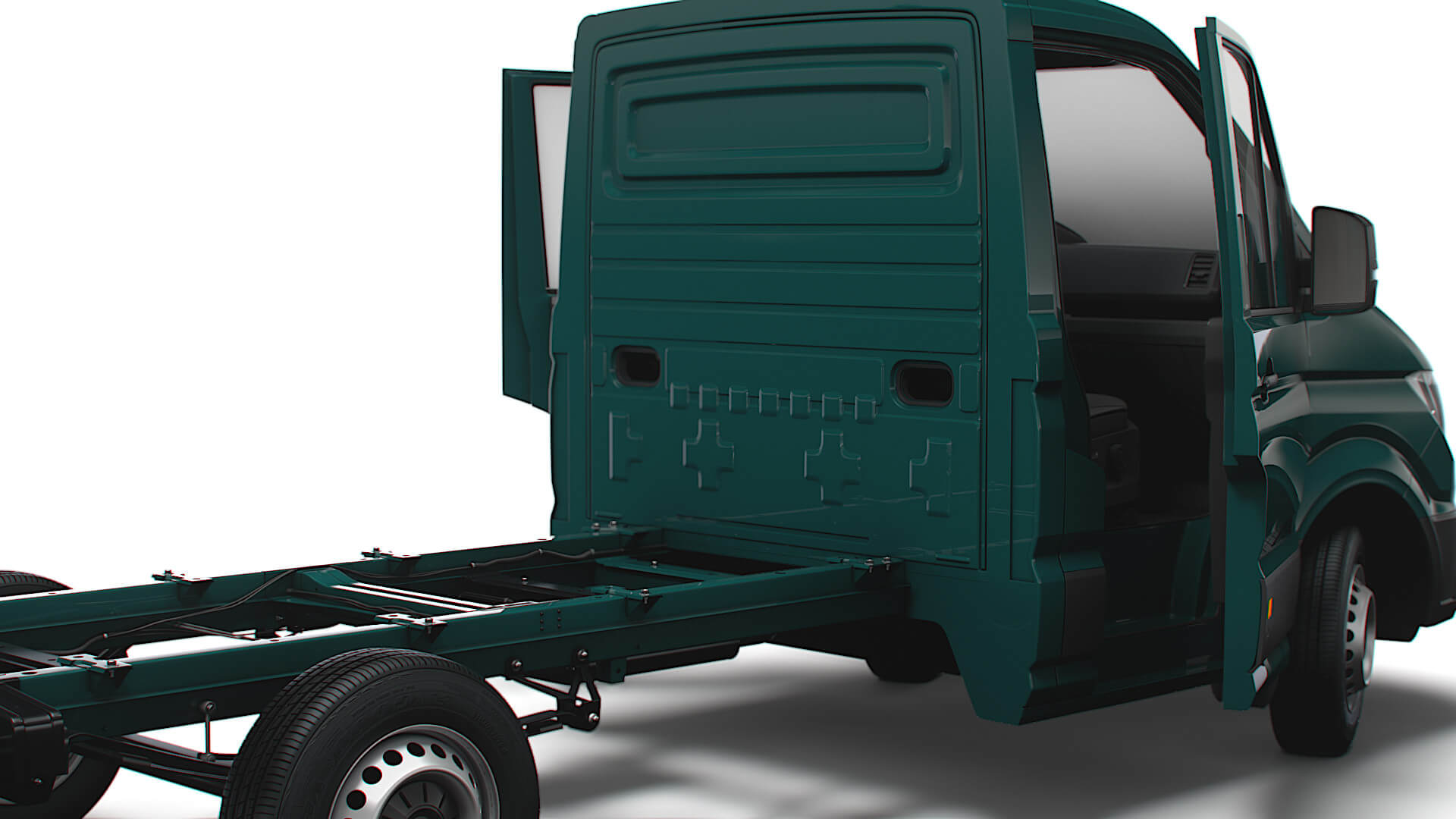 Man TGE Chassis SingleCab L1 Hqinterior 2023 - 3D Model by Creator 3D
