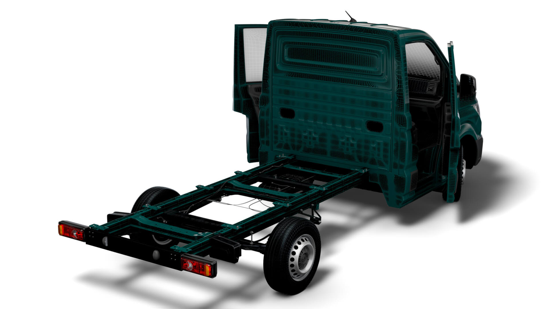 Man TGE Chassis SingleCab L1 Hqinterior 2023 - 3D Model by Creator 3D