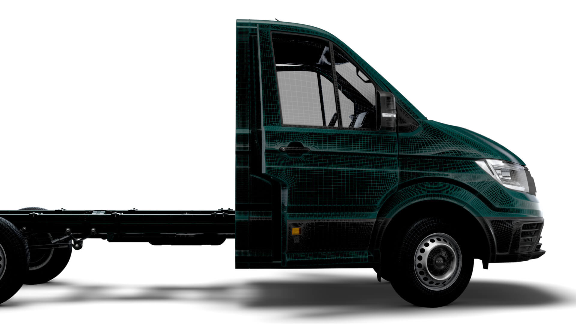 Man TGE Chassis SingleCab L1 Hqinterior 2023 - 3D Model by Creator 3D