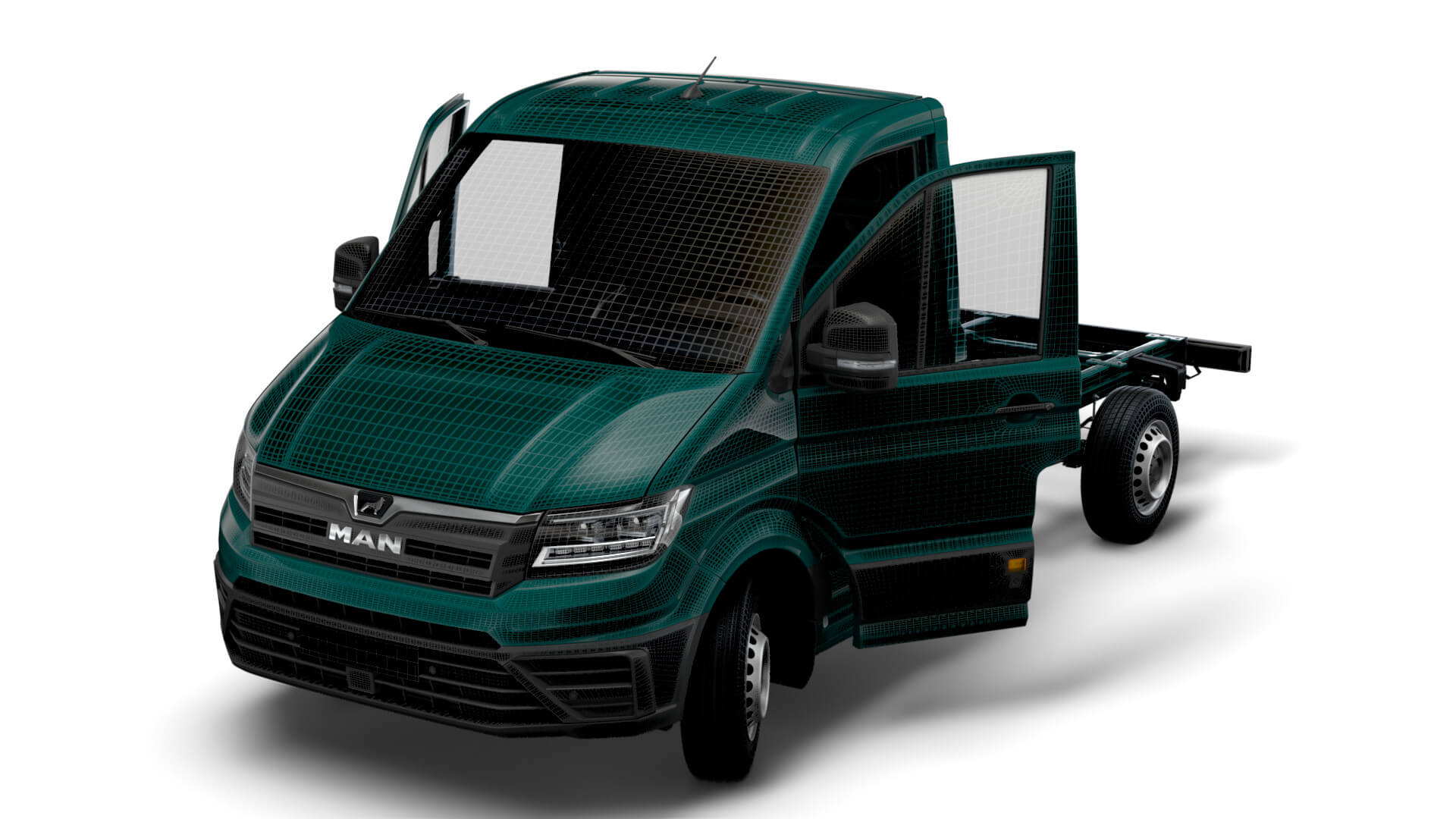 Man TGE Chassis SingleCab L1 Hqinterior 2023 - 3D Model by Creator 3D
