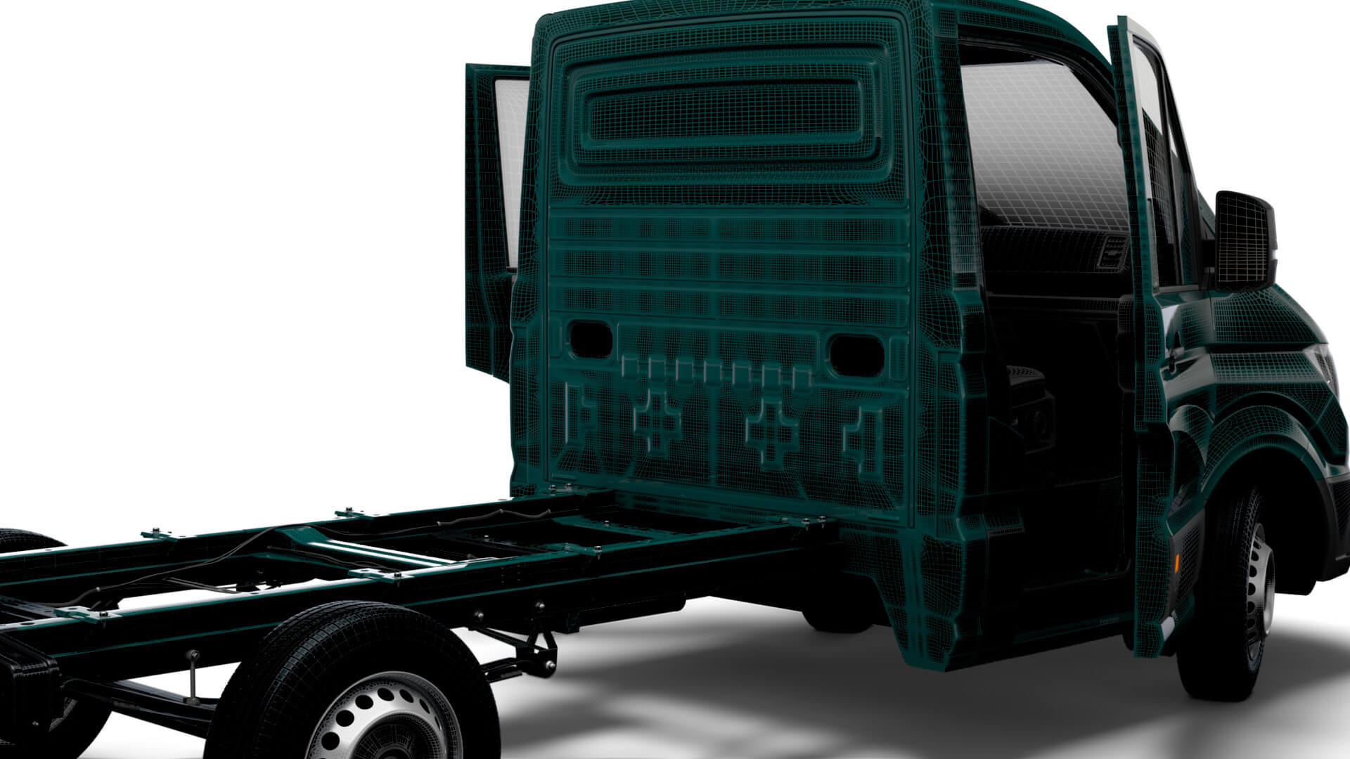 Man TGE Chassis SingleCab L1 Hqinterior 2023 - 3D Model by Creator 3D