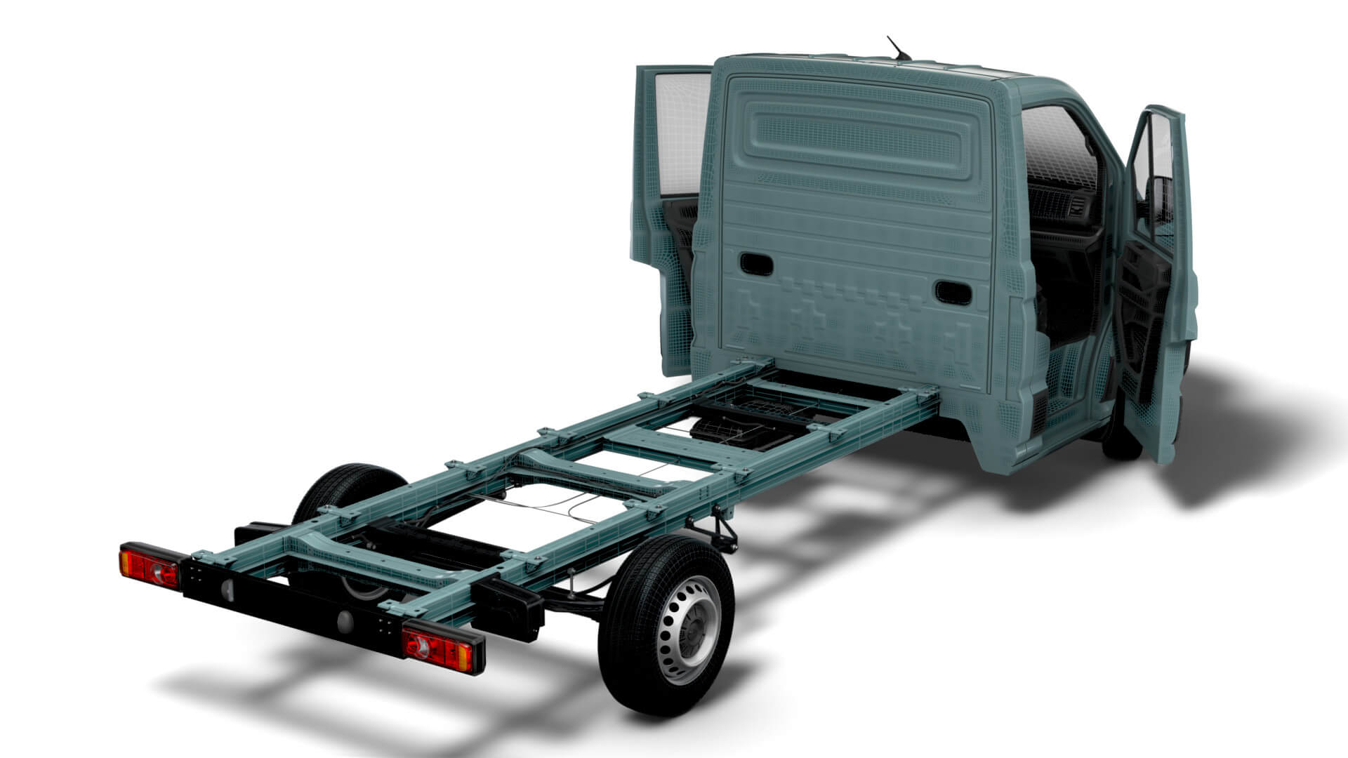 Man TGE Chassis SingleCab L2 Hqinterior 2023 - 3D Model by Creator 3D