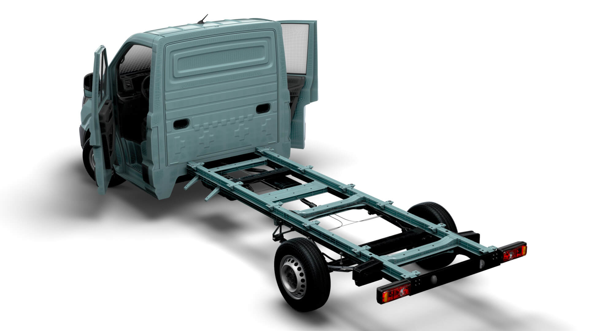 Man TGE Chassis SingleCab L2 Hqinterior 2023 - 3D Model by Creator 3D