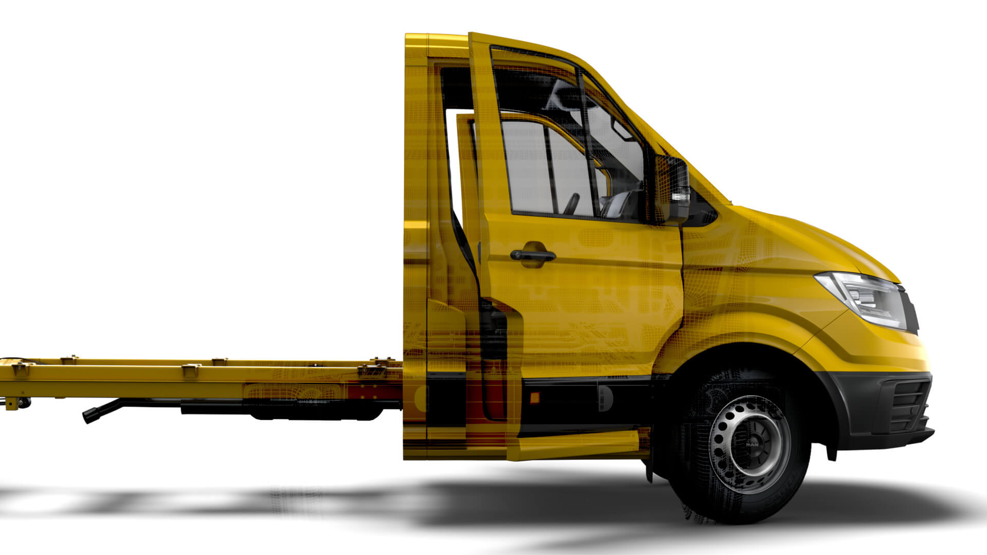 Man TGE Chassis SingleCab L3 Hqinterior 2023 - 3D Model by Creator 3D