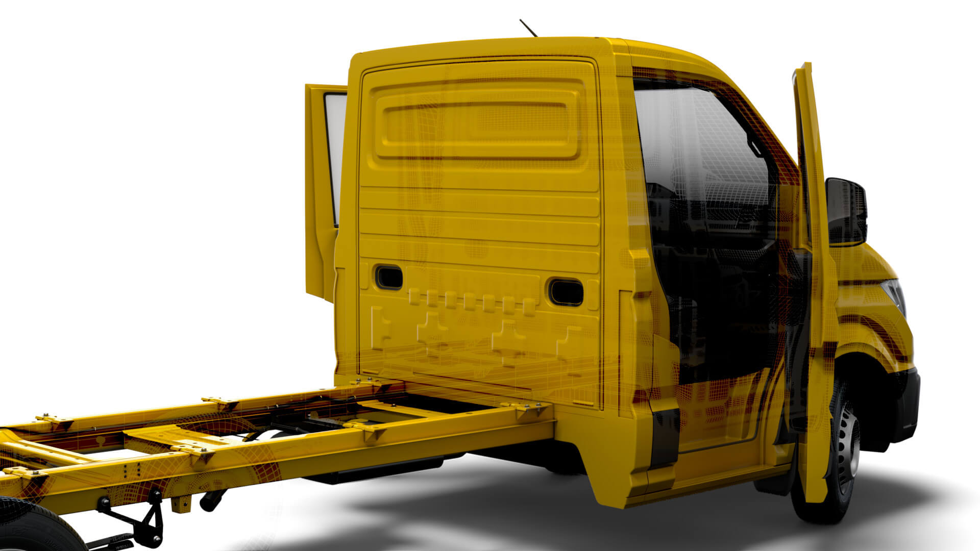 Man TGE Chassis SingleCab L3 Hqinterior 2023 - 3D Model by Creator 3D