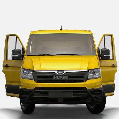 Man TGE Chassis SingleCab L3 Hqinterior 2023 - 3D Model by Creator 3D
