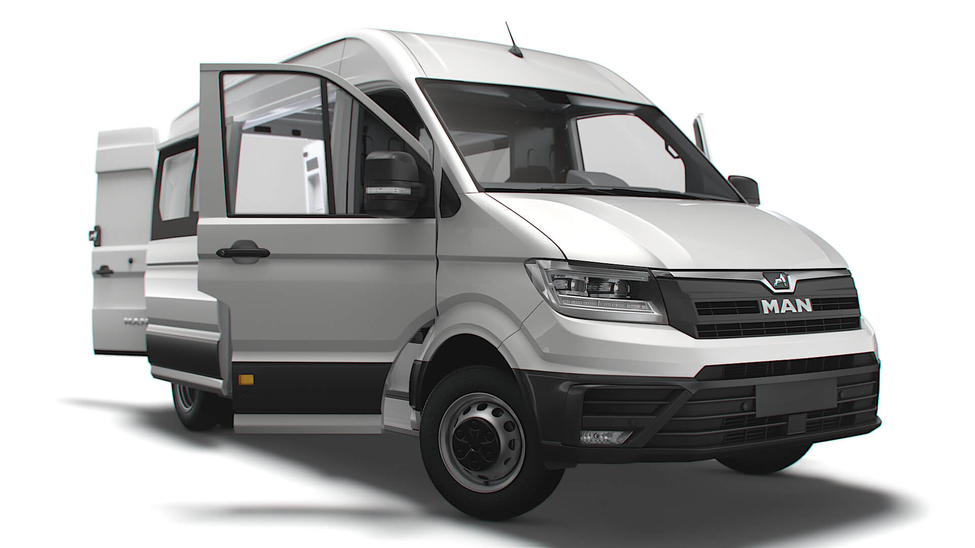 MAN TGE Combi L2H2 HQ Interior 2023 - 3D Model by Creator 3D